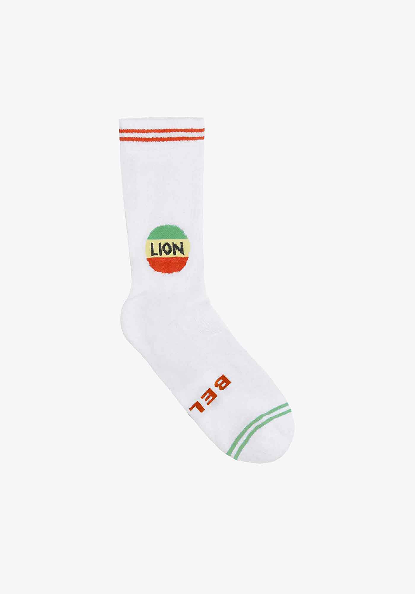 Lion Socks Cotton White - Morgan Clare