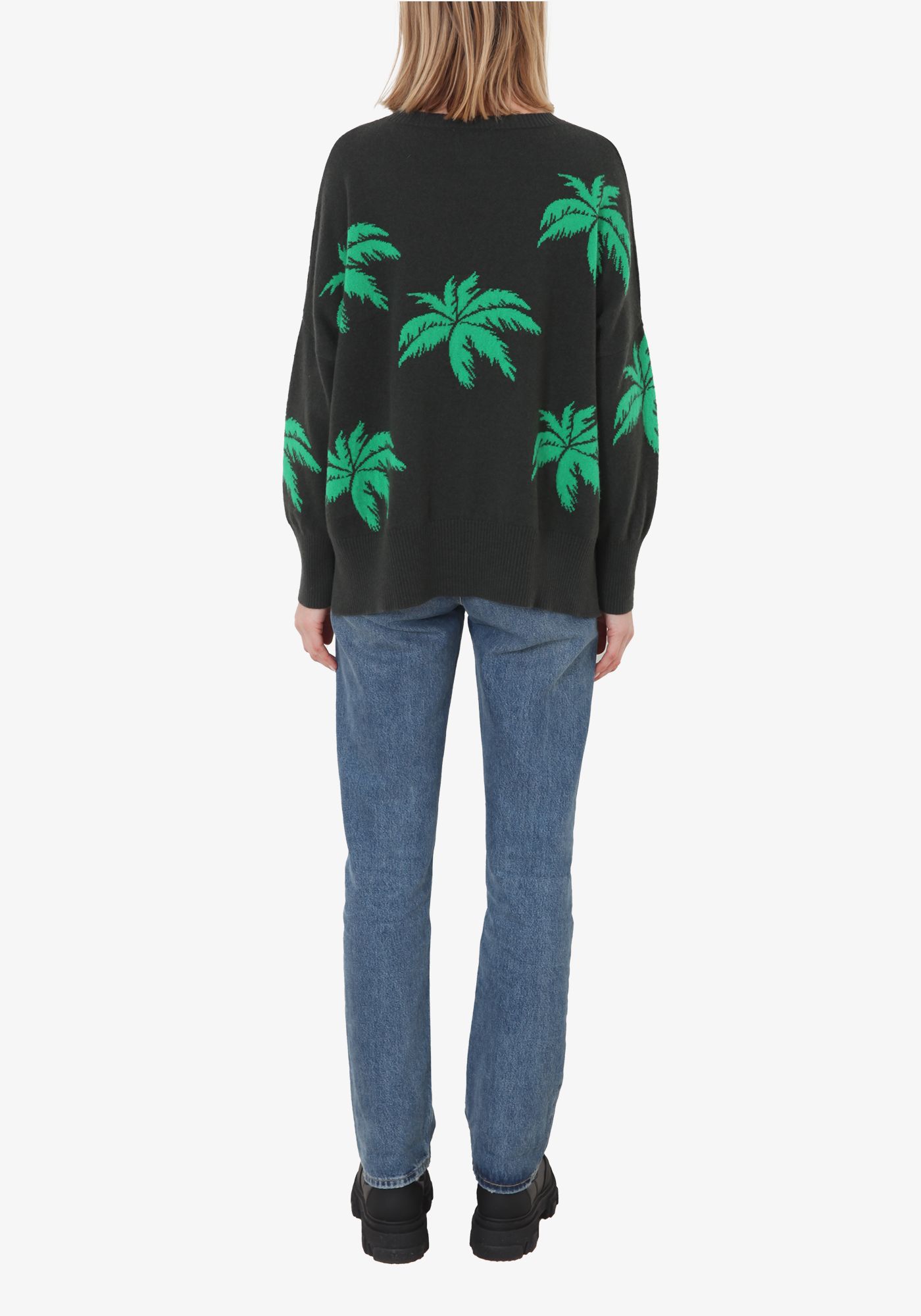 Palm Tree Boyfriend Jumper - Morgan Clare