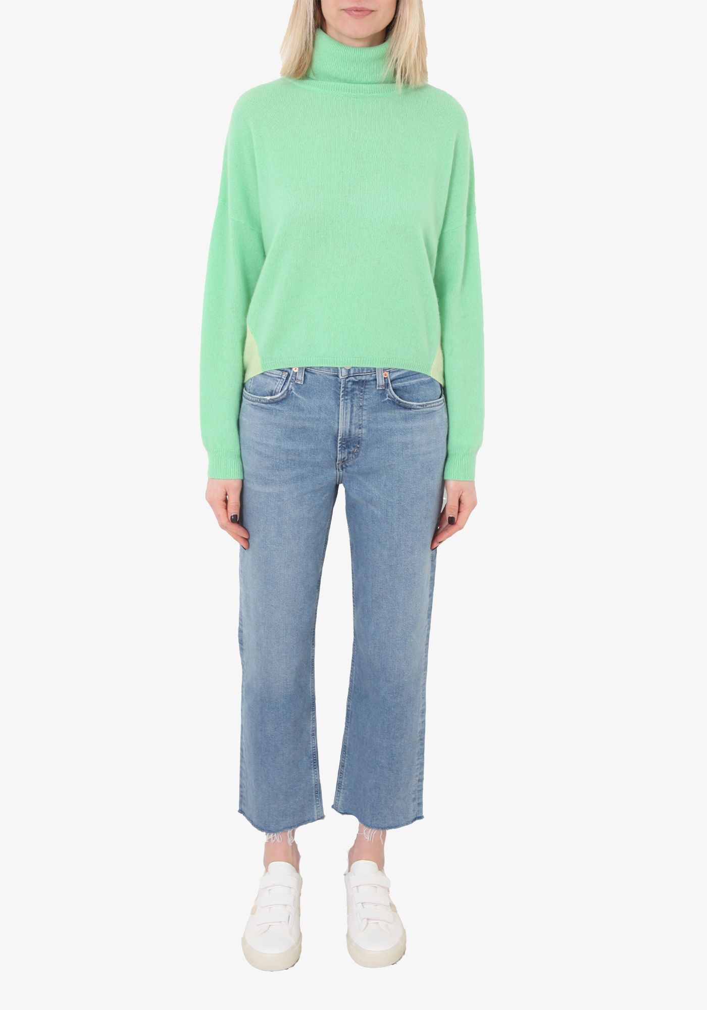 Contrast Gilbert Roll Neck - Morgan Clare