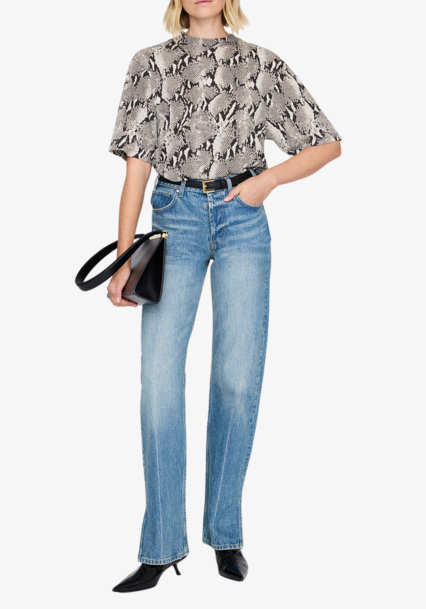 Avi T-Shirt Washed Python - Morgan Clare